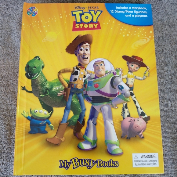 Toys | Toy Story Storybook Playset W 12 Figurines Playmat My Busy Books ...